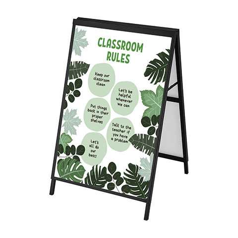 A-frame Sandwich Board Sign with ACM Board – A-frame Footpath Sign