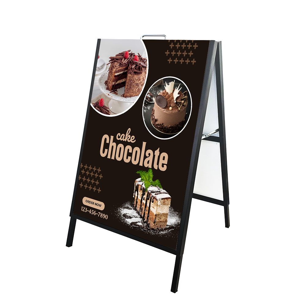 A-frame Sandwich Board Sign with Custom Printed Corflute Board – A ...